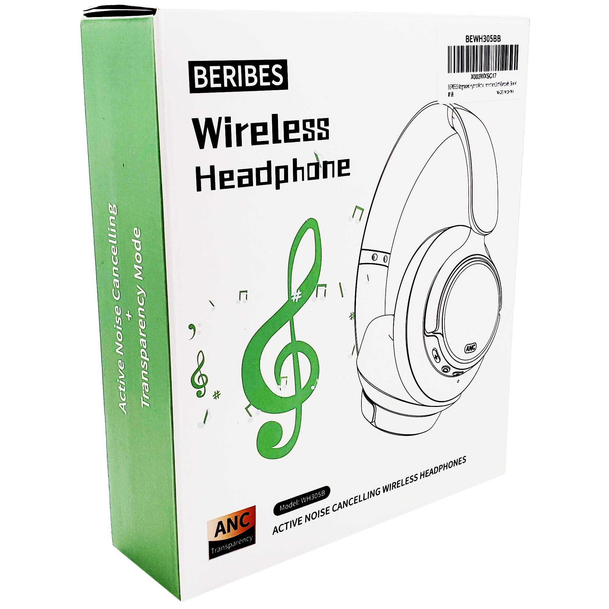 Beribes Active Noise Cancelling Headphones